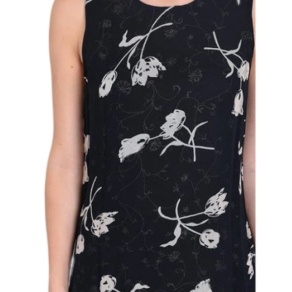 Solutions | Dresses | Solutions Original Sheer Black Floral Dress ...